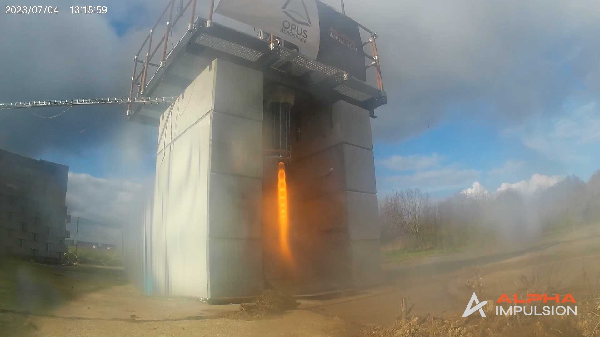 Alpha Impulsion tests its first hybrid rocket engine - Alpha Impulsion